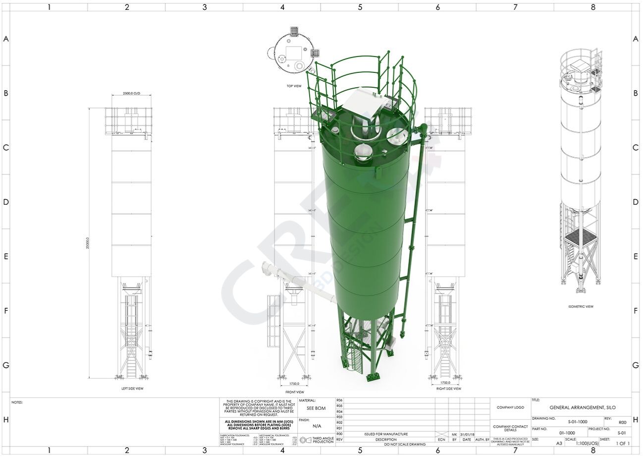 Silo Design - Creo 3D Design LTD